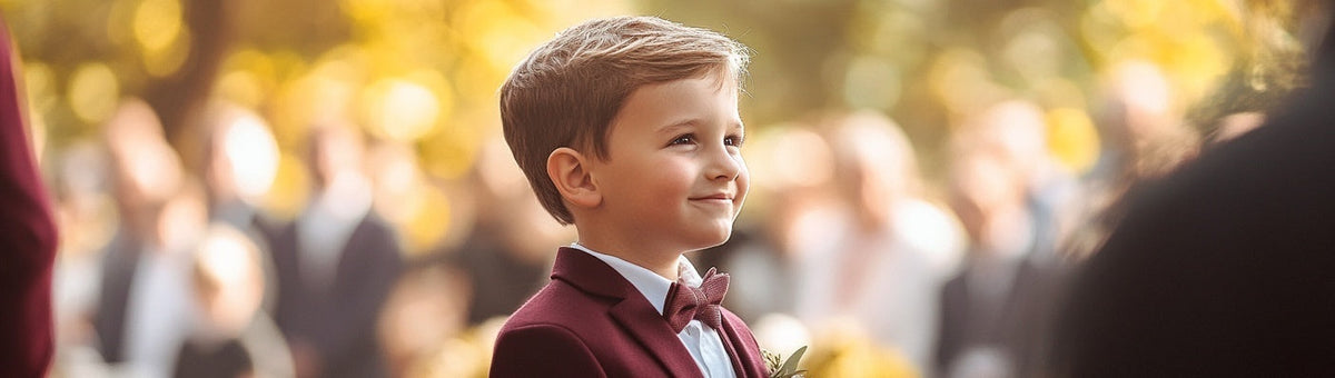 Boys Burgundy Suits – LittleTuxedos.com