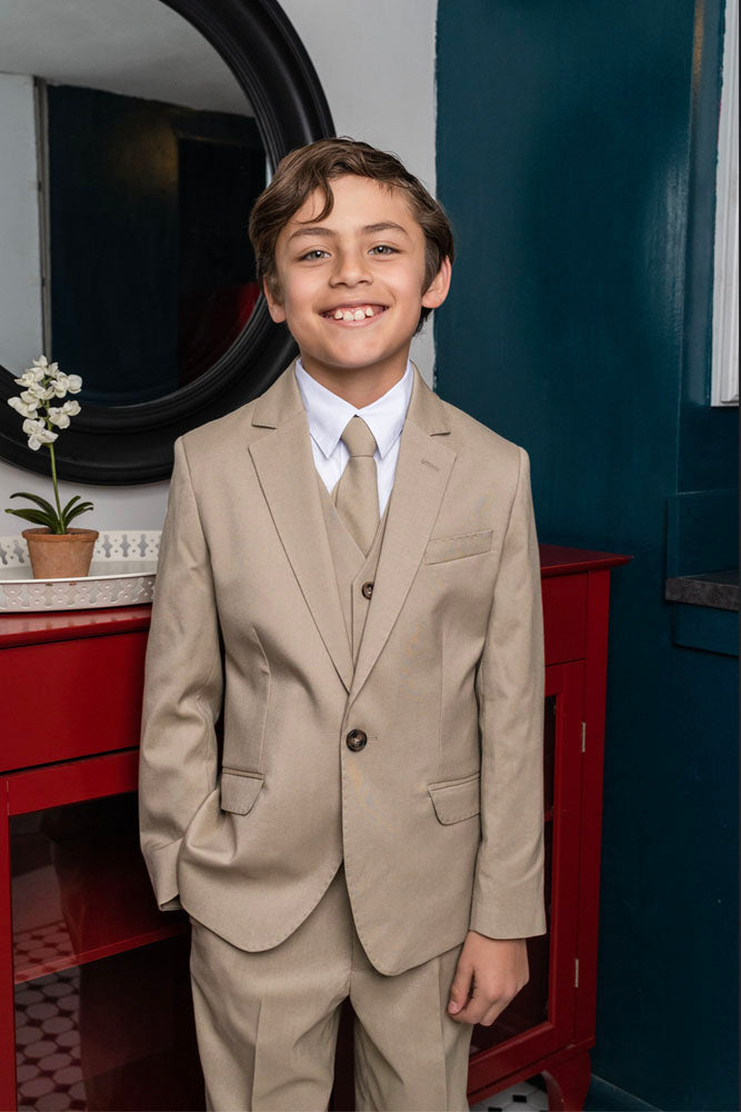 "Ramses" Kids Sahara Sand Suit 5-Piece Set – LittleTuxedos.com