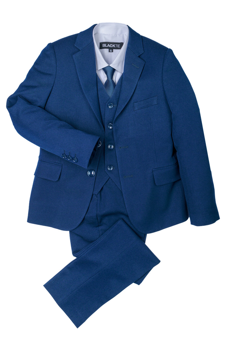 "Liam" Kids Indigo Suit (5-Piece Set) – LittleTuxedos.com