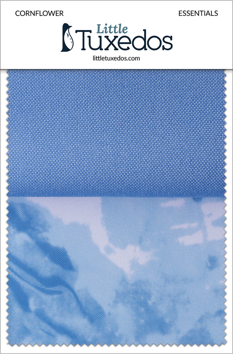 Cornflower Essentials Fabric Swatch – LittleTuxedos.com
