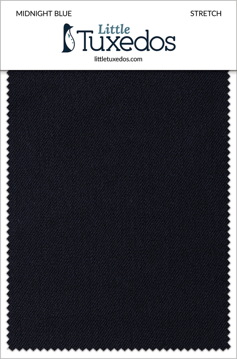 Midnight Blue Stretch Fabric Swatch – LittleTuxedos.com