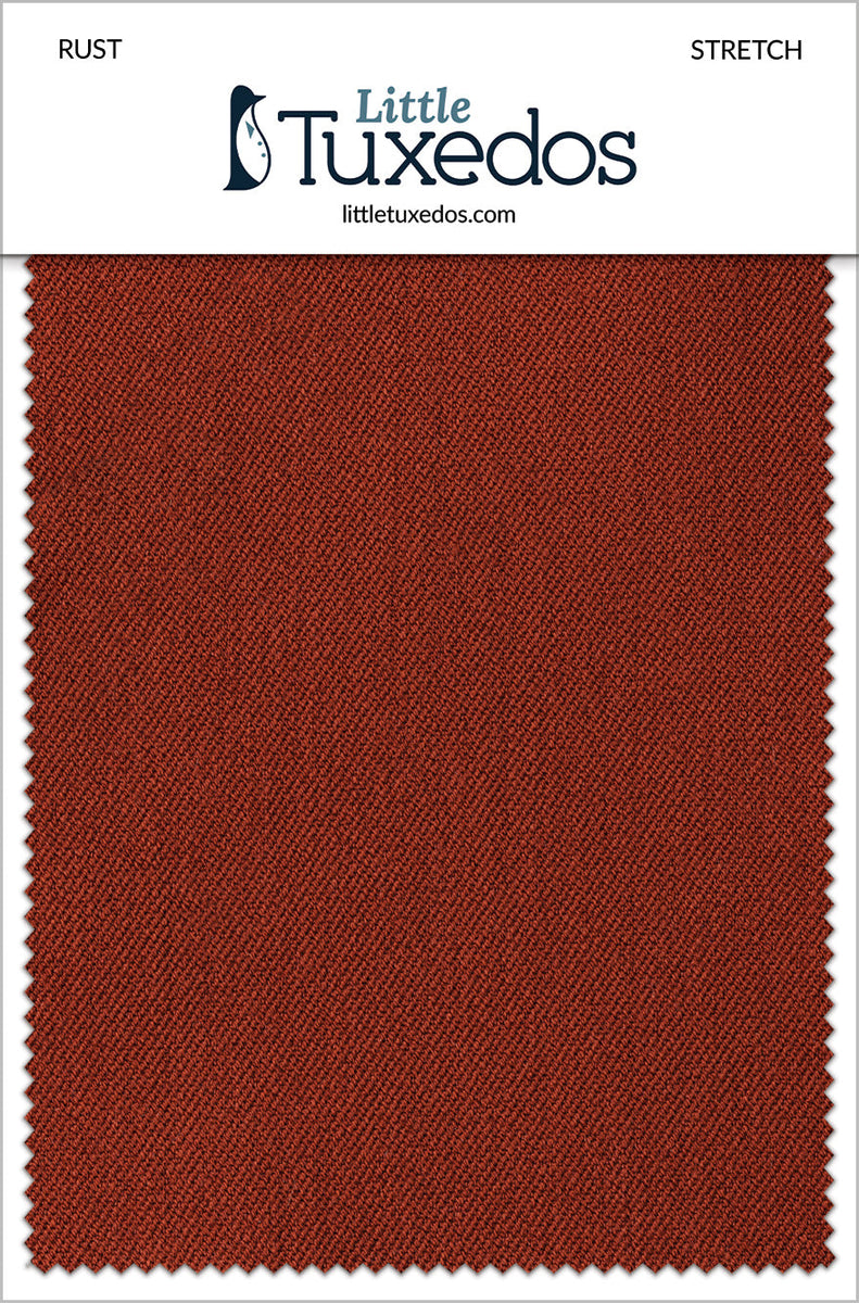 Rust Stretch Fabric Swatch – LittleTuxedos.com