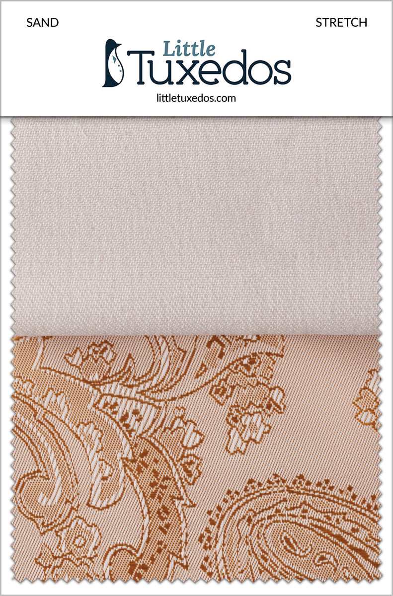 Sand Stretch Fabric Swatch – LittleTuxedos.com