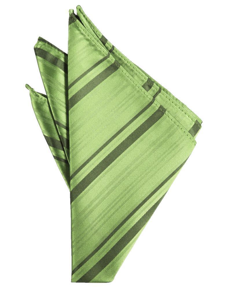 Sage Striped Satin Pocket Square – LittleTuxedos.com