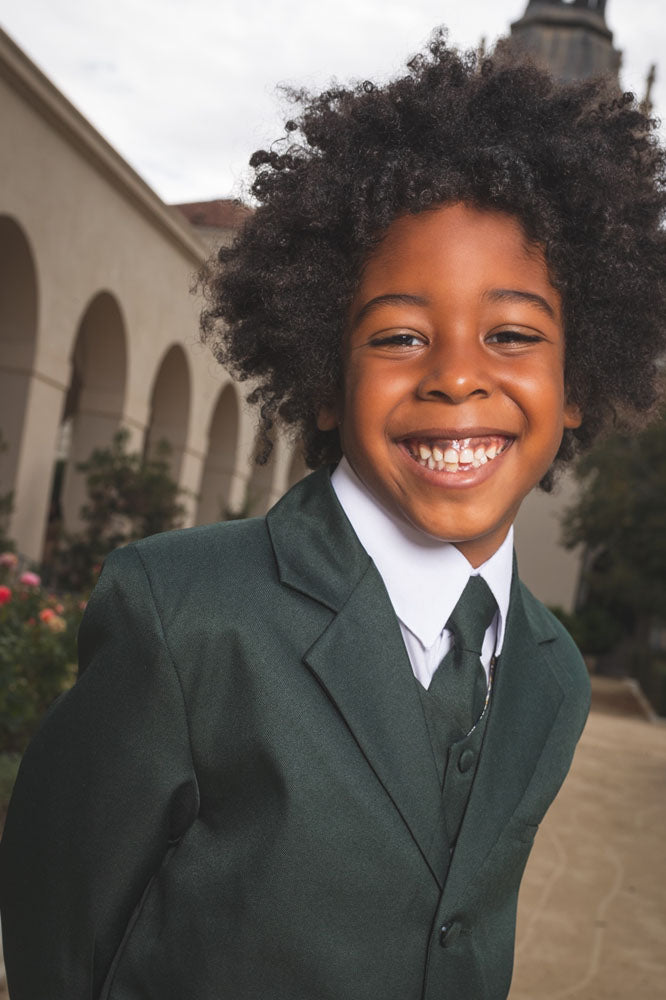 "Joey" Kids Olive Suit (5-Piece Set) – LittleTuxedos.com